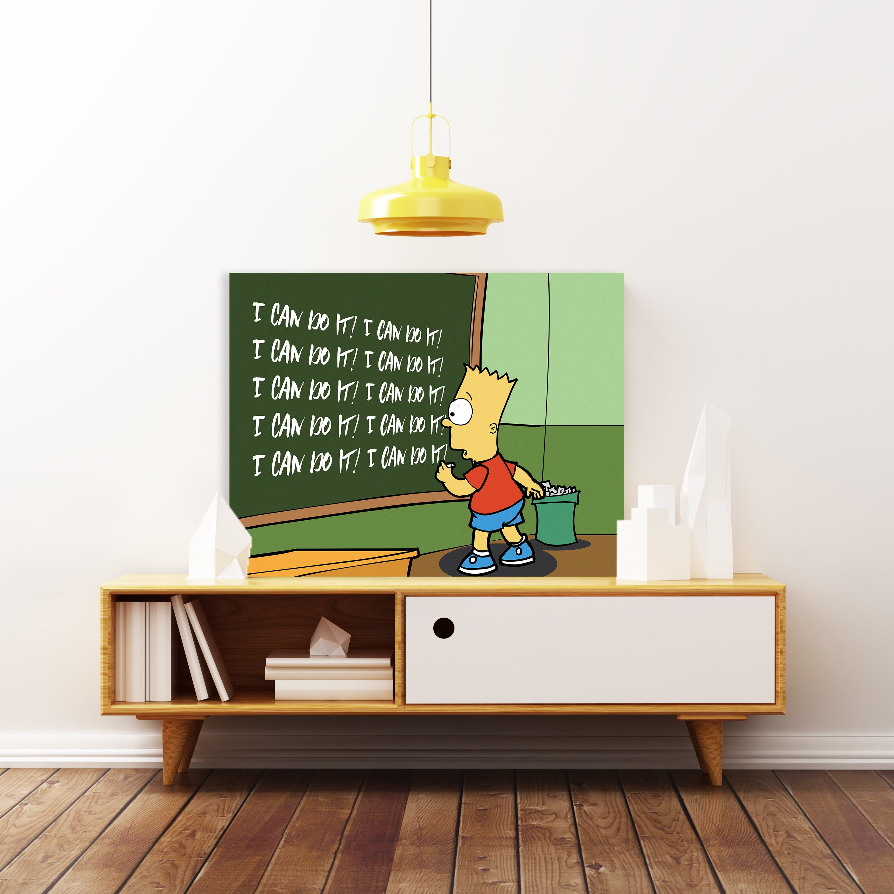 The Simpsons Canvas Wall Art,bart Simpson Custom Quotes Canvas Art ...