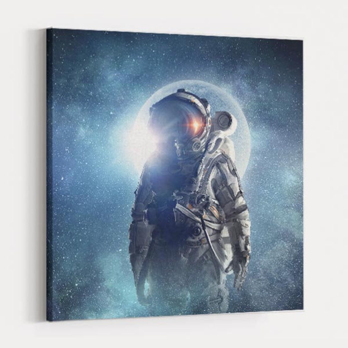 Astronaut Space Wall Art Galaxy Art Astronaut Poster - Etsy