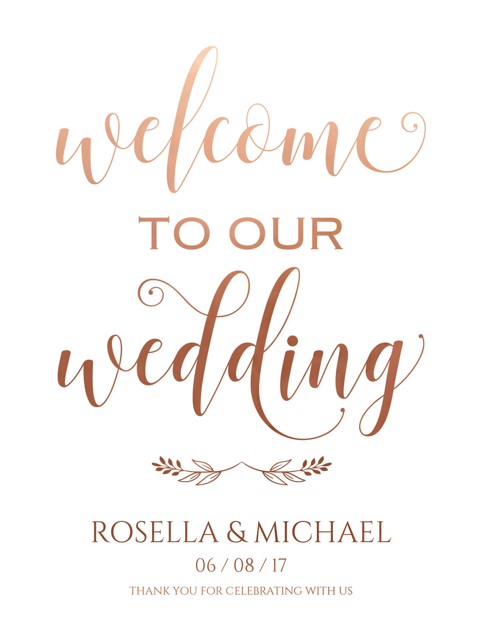 Round Acrylic Welcome Wedding Sign, Custom Acrylic Wedding Sign, Clear ...