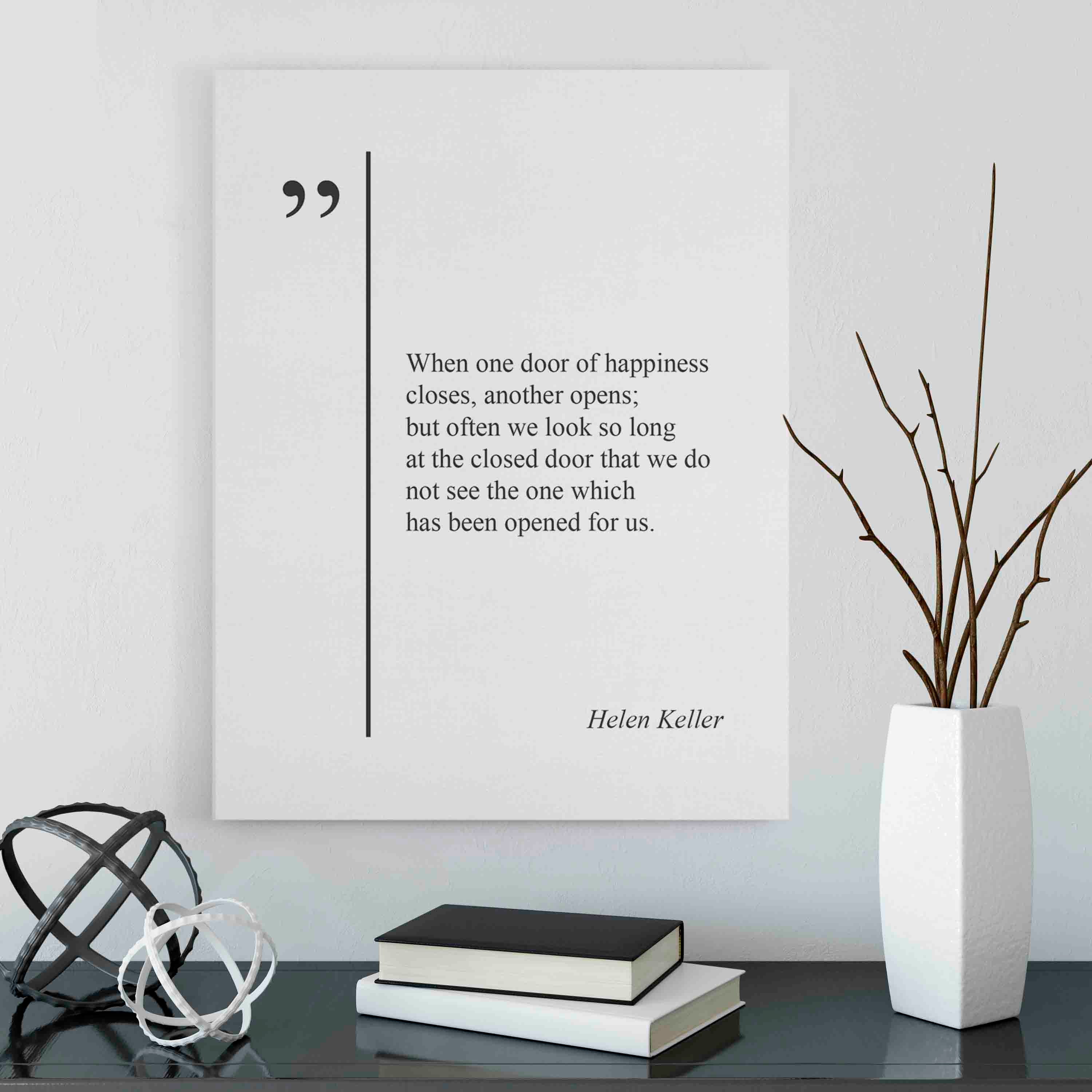 Helen Keller Classic Quote,customize Your Own Quotes Canvas,affirm Wall ...