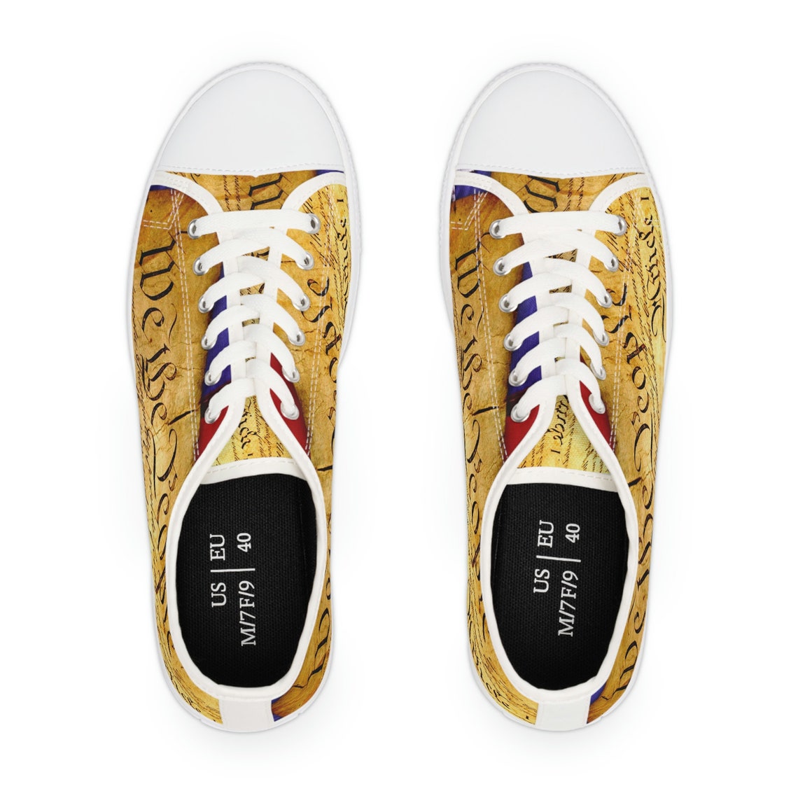 Constitution Sneakers We the People Shoes Patriotic Sneakers Patriot ...