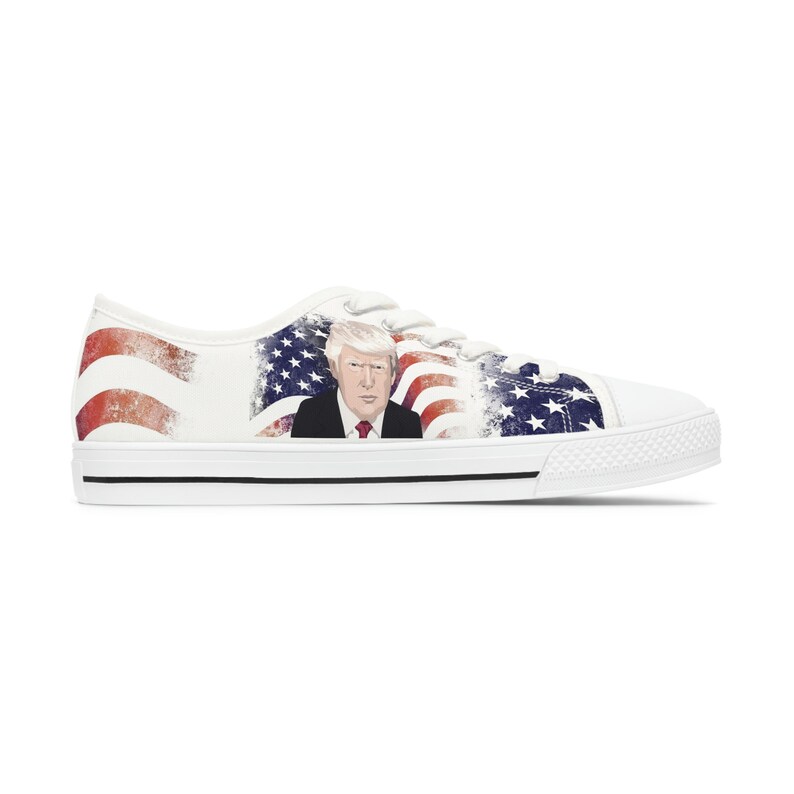 Trump Sneakers President Trump Shoes Womens SEE SIZE Note Patriotic ...