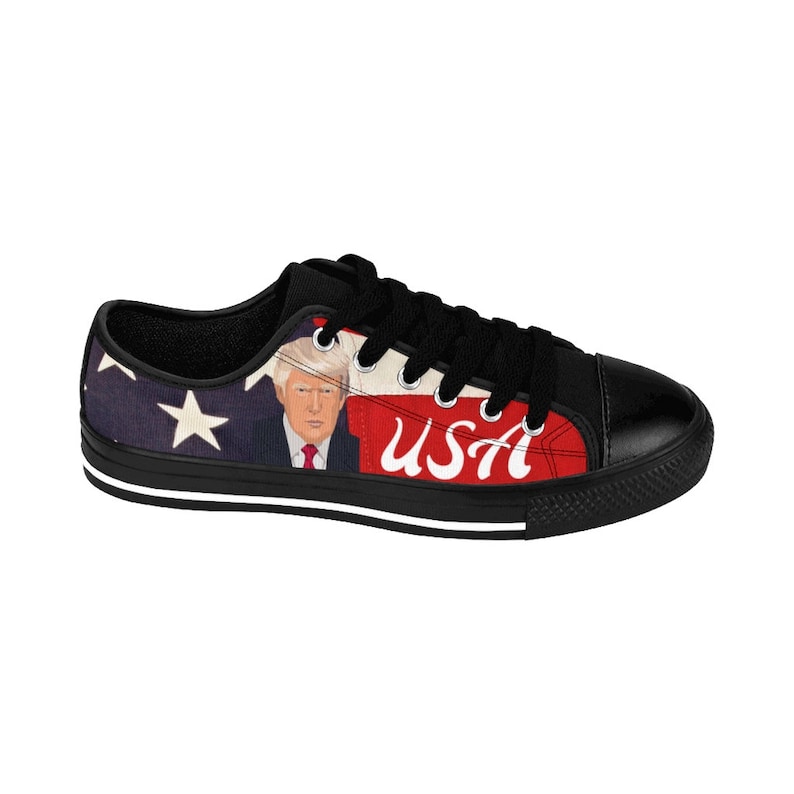 Trump Sneakers President Trump Tennis Shoes Womens Trump | Etsy