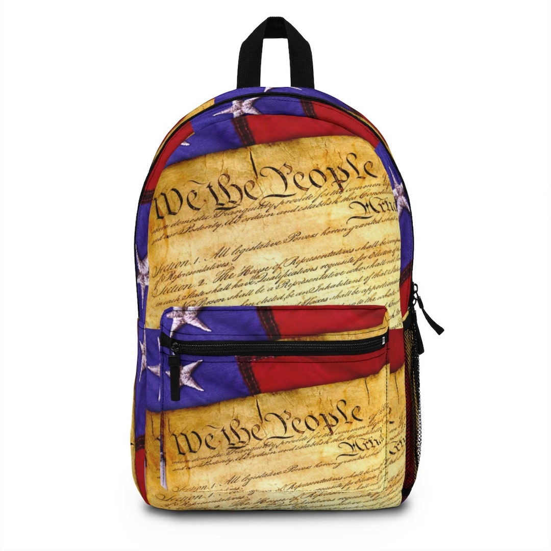 Constitution Backpack Made in USA Patriotic Backpack USA We the People ...