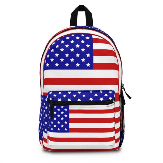 USA Flag Backpack Made in USA American Flag Backpack Patriotic - Etsy