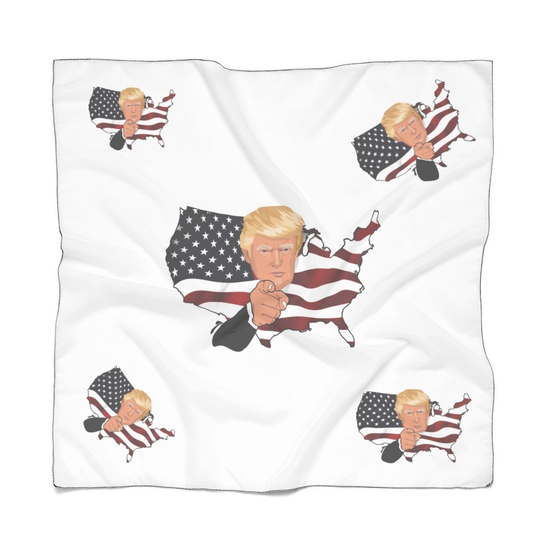 Trump Poly Scarf Trump 2020 Scarf Trump Scarf Conservative Gift for ...