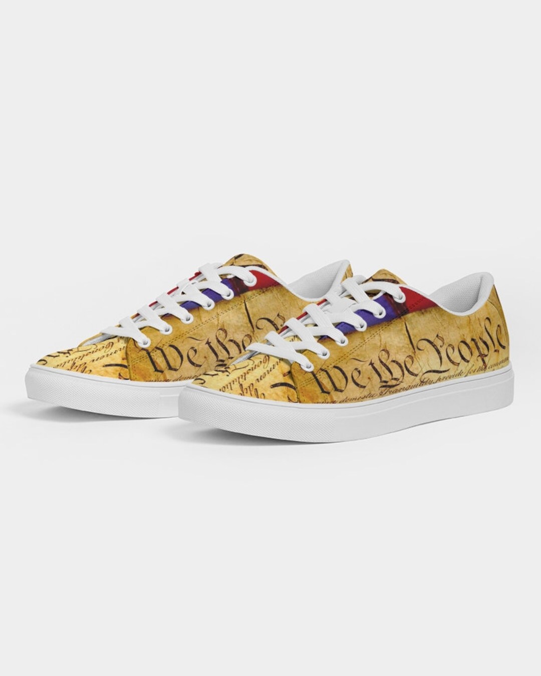 Constitution Sneakers Womens Faux Leather Constitution Tennis Shoes ...