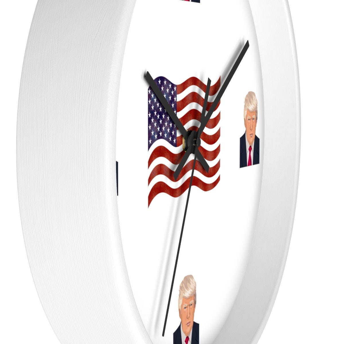 Trump Clock Trump Home Decor Trump Wall Clock President Trump Decor ...