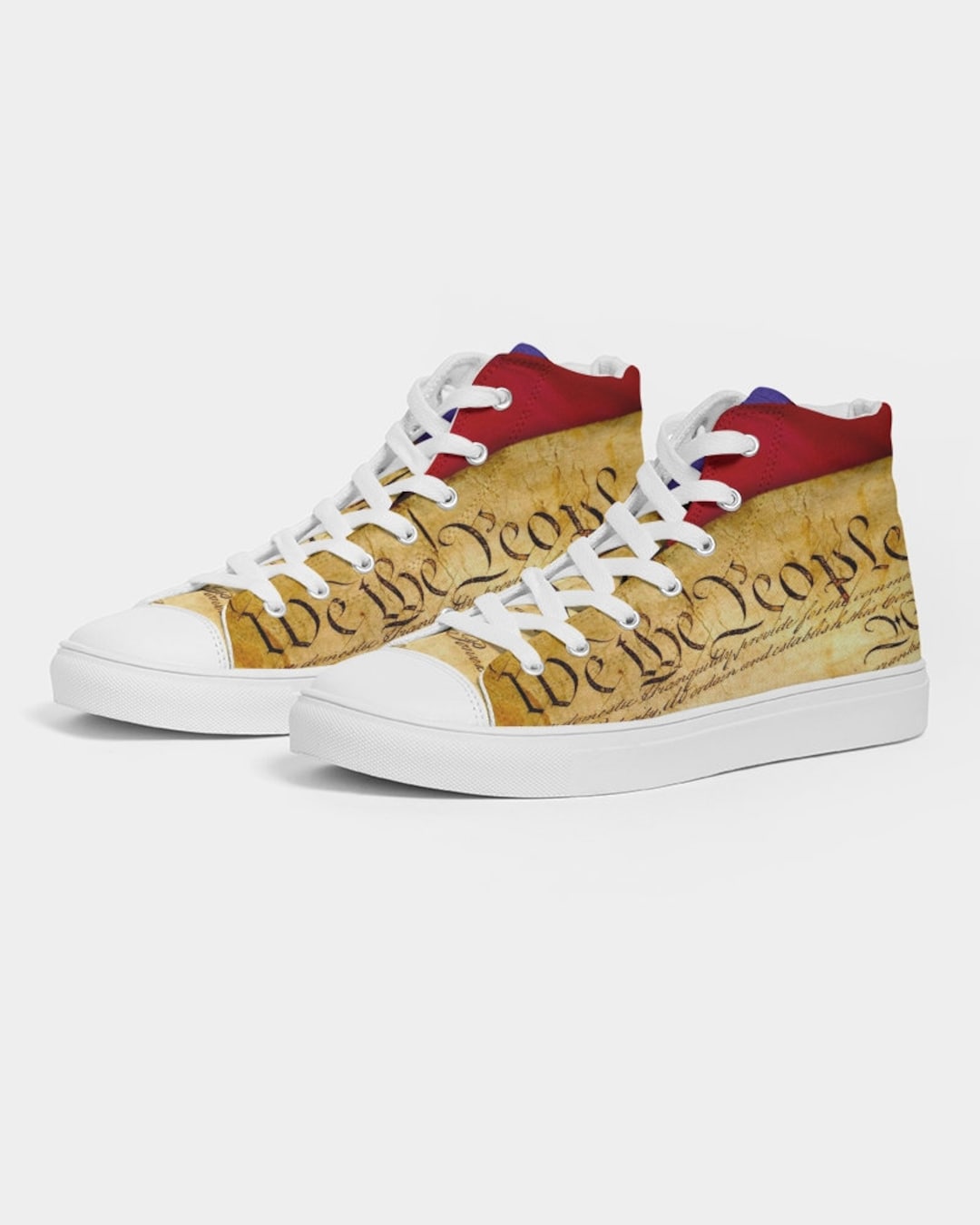 Constitution Hi Top Sneakers Trump Hi Tops Mens Sneakers Patriotic ...