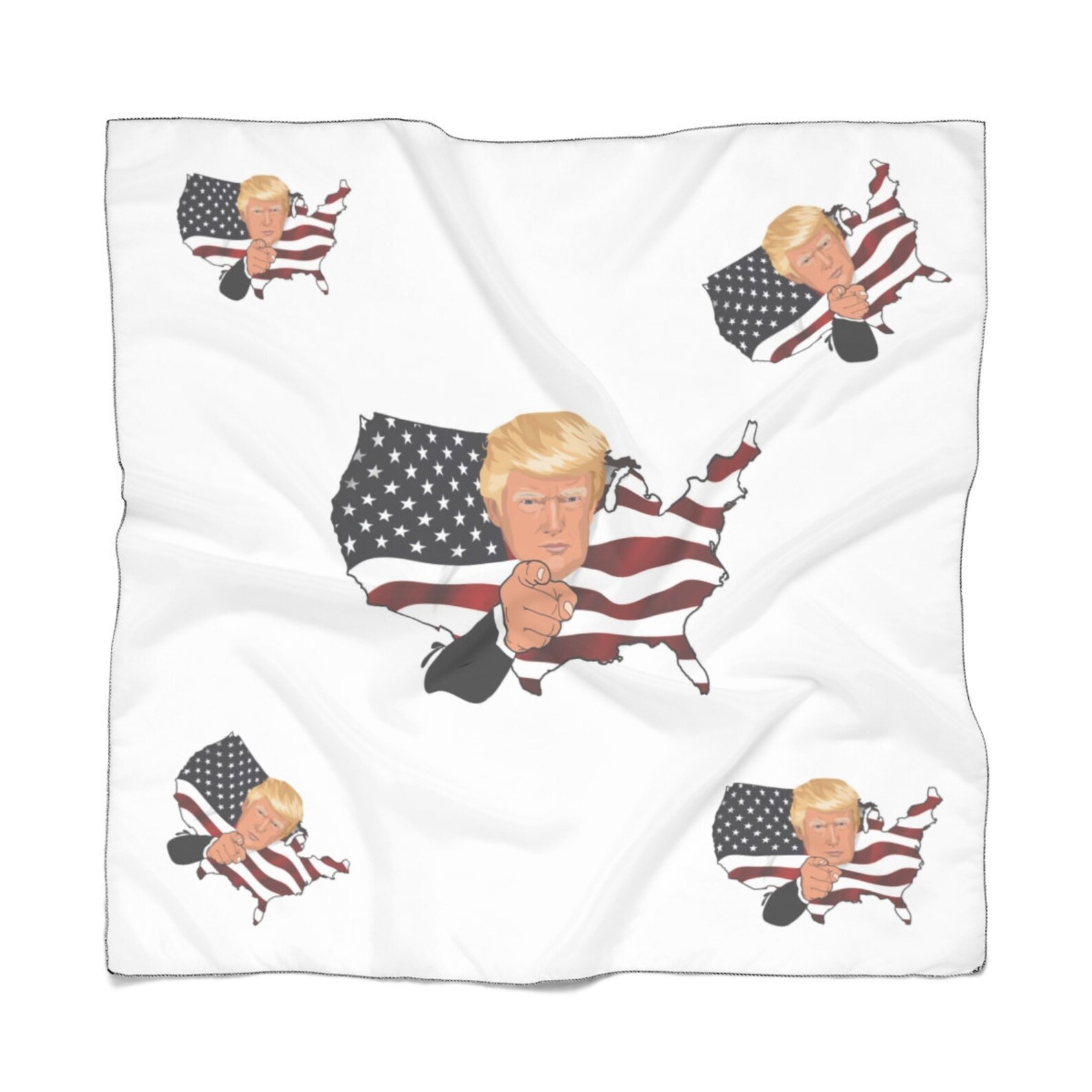 Trump Poly Scarf Trump 2020 Scarf Trump Scarf Conservative Gift for ...