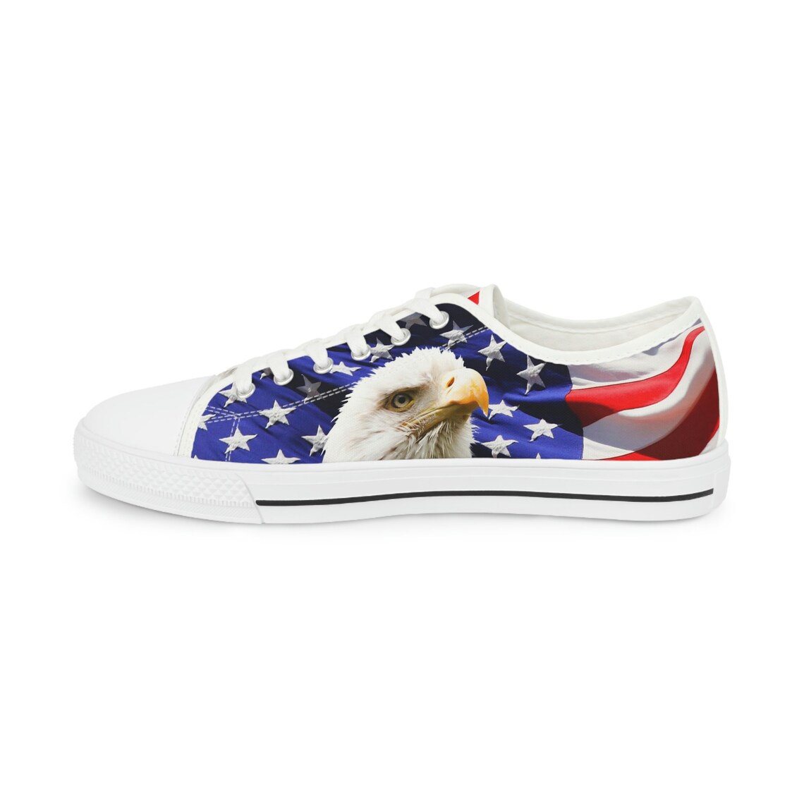Patriotic Sneakers US Flag Shoes American Eagle Tennis Shoes - Etsy