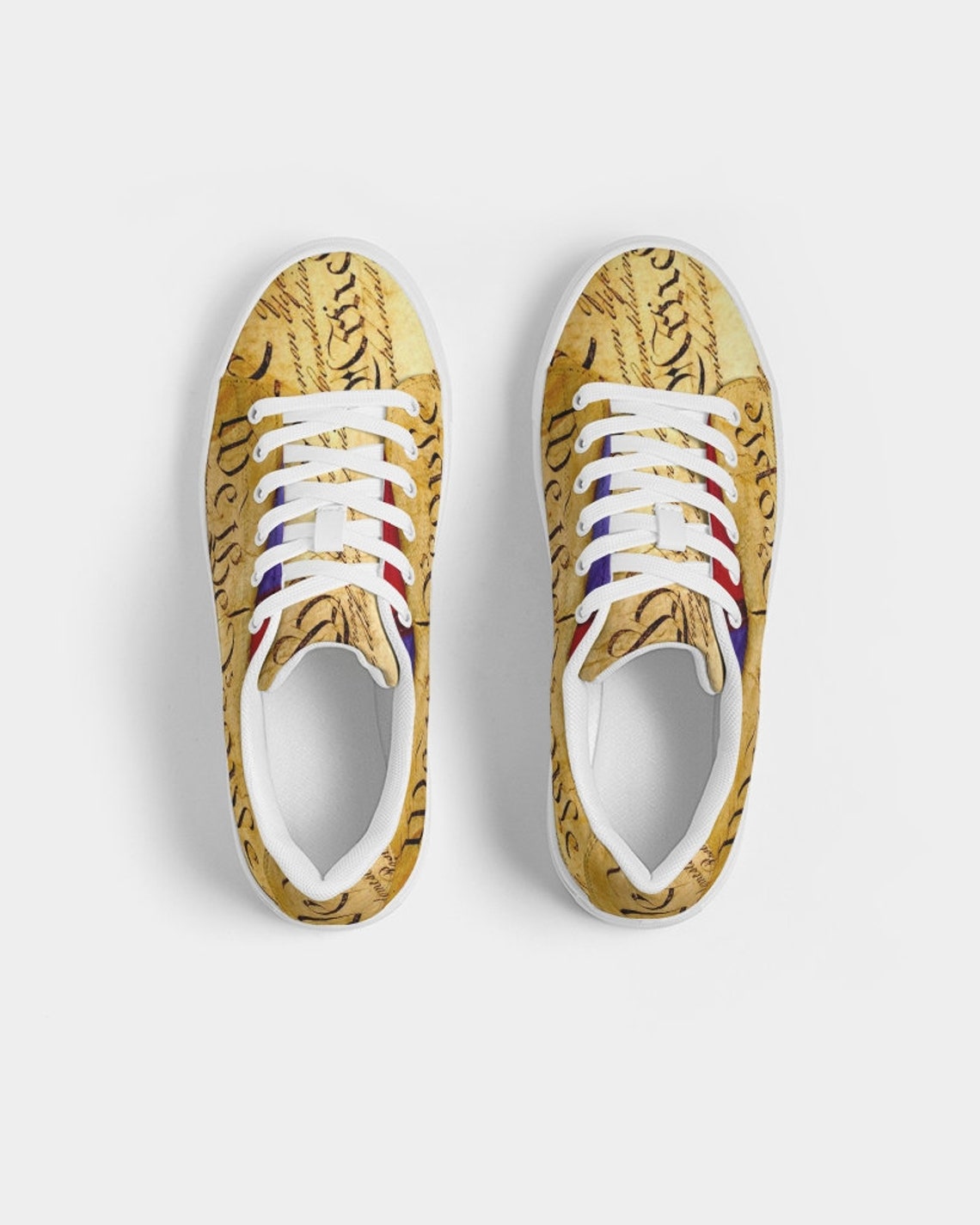 Constitution Sneakers Womens Faux Leather Constitution Tennis Shoes ...