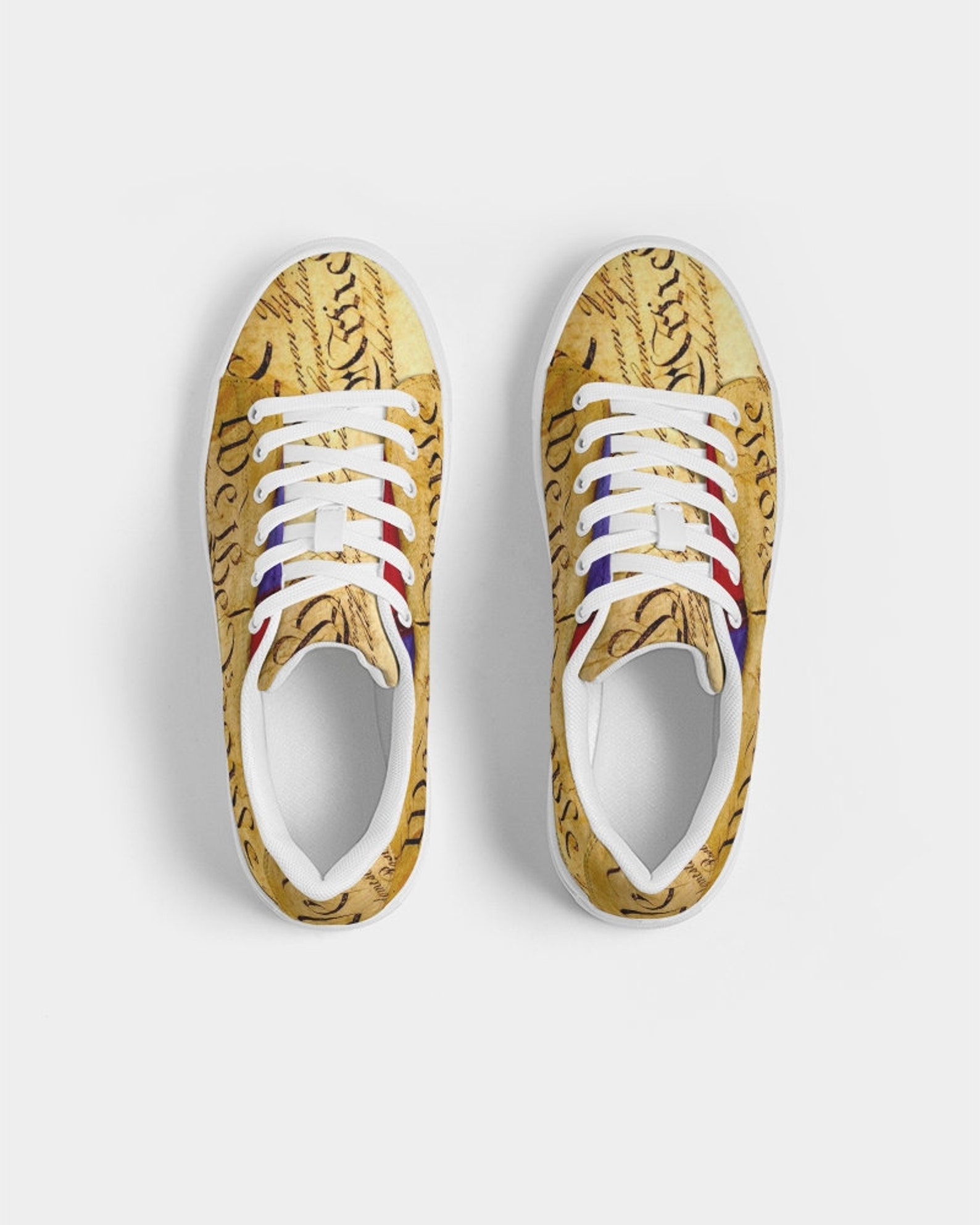 Constitution Sneakers Womens Faux Leather Constitution Tennis Shoes ...