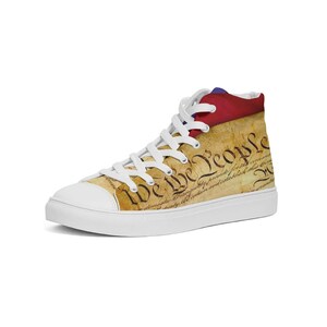 Constitution Hi Top Sneakers Trump Hi Tops Mens Sneakers Patriotic ...