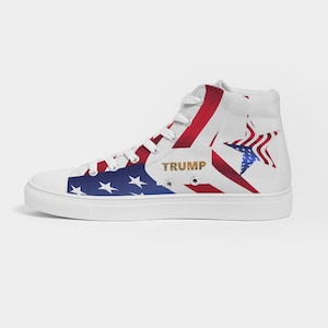 Trump Sneakers Hi Tops Trump Tennis Shoes Trump Mens Sneakers Patriot ...