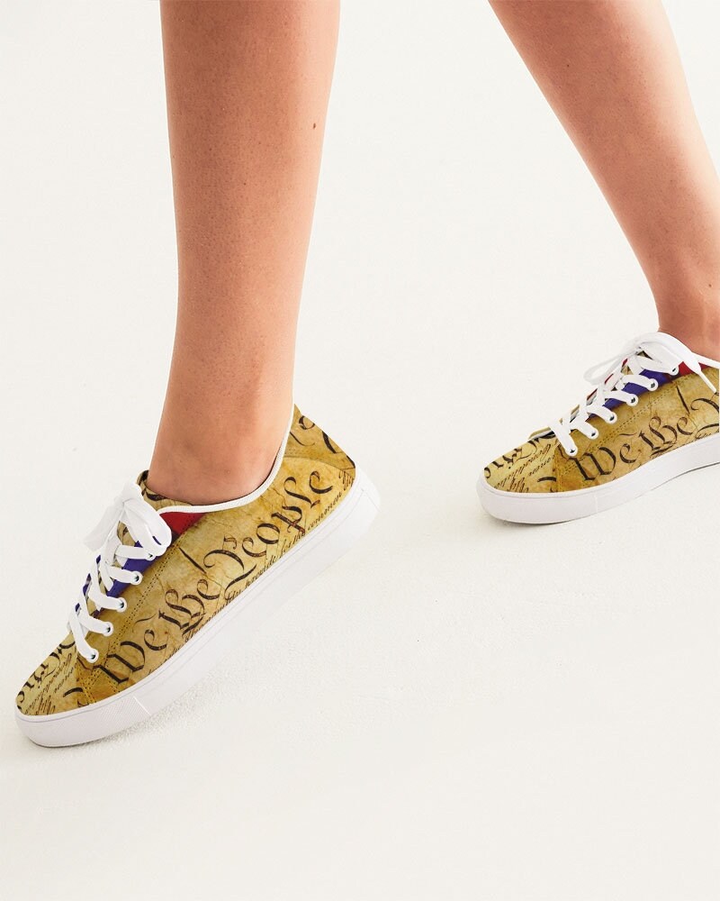 Constitution Sneakers Womens Faux Leather Constitution Tennis Shoes ...