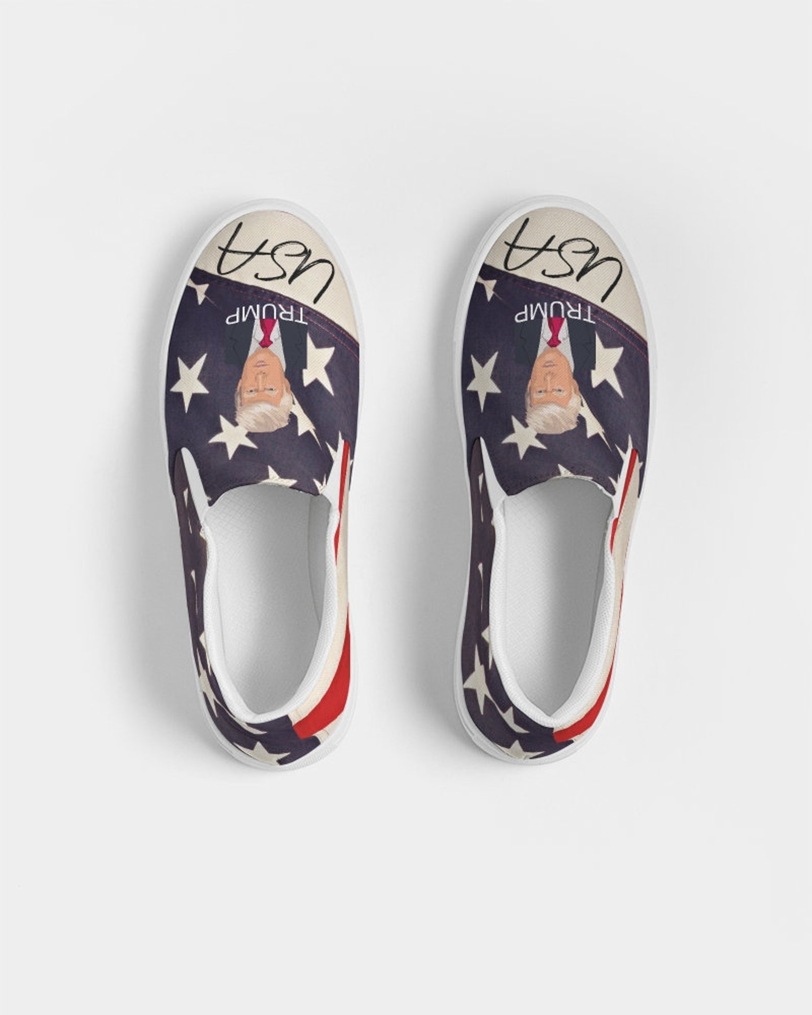 Trump Sneakers USA Trump Slip Ons Trump Shoes Mens Slip-on Canvas Shoe ...