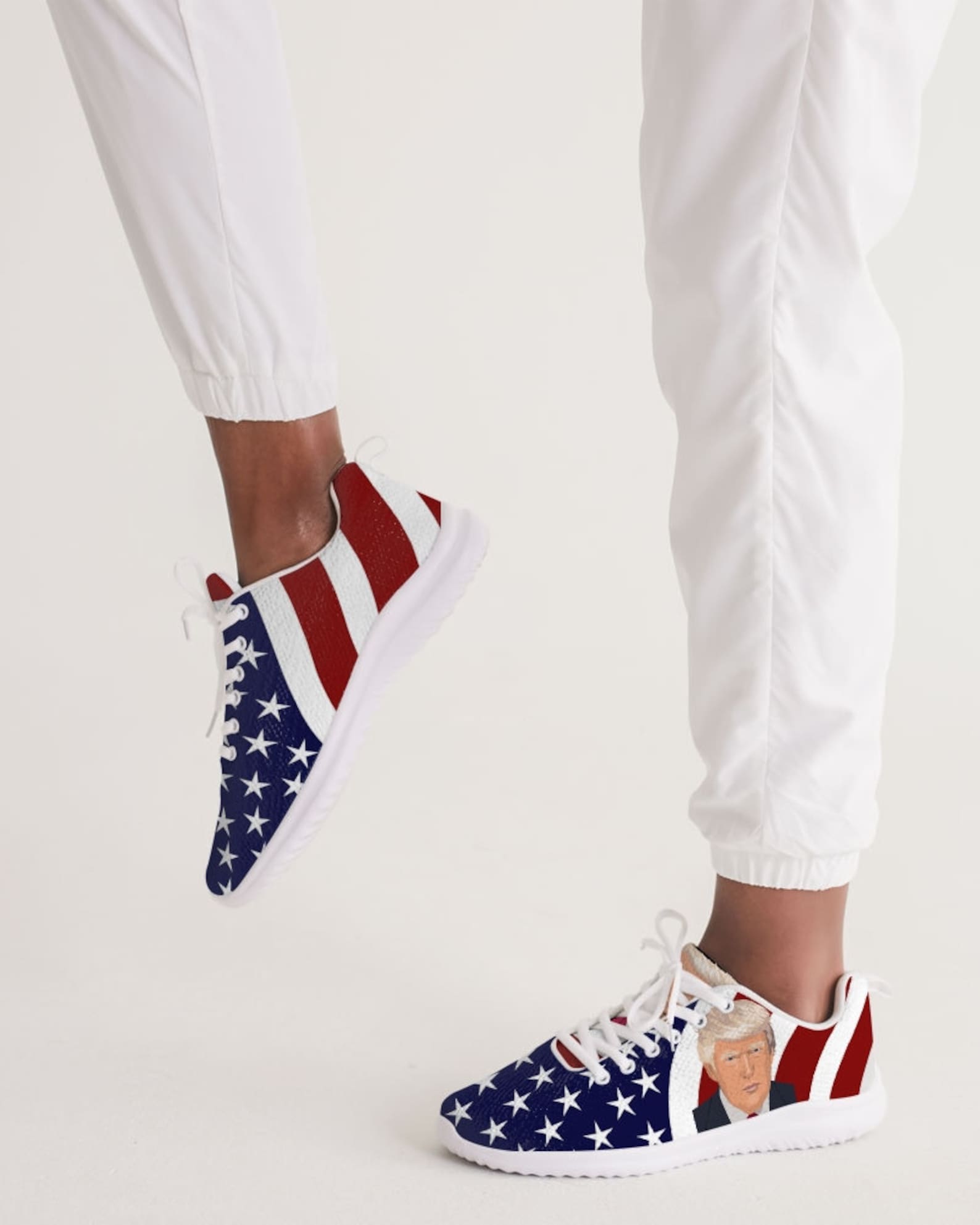 Trump Sneakers Womens USA Flag Sneakers Flag Tennis Shoes Trump Womens ...