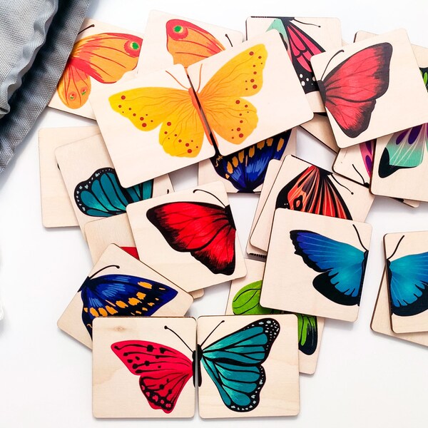 Butterfly Matching Game - Etsy