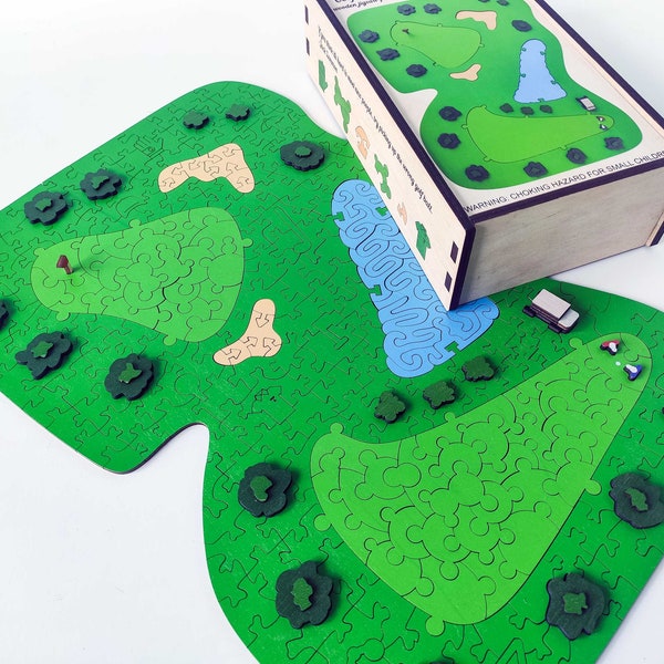 Golf Course Jigsaw Puzzle - Etsy