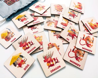 Chinese Matching Game - Etsy