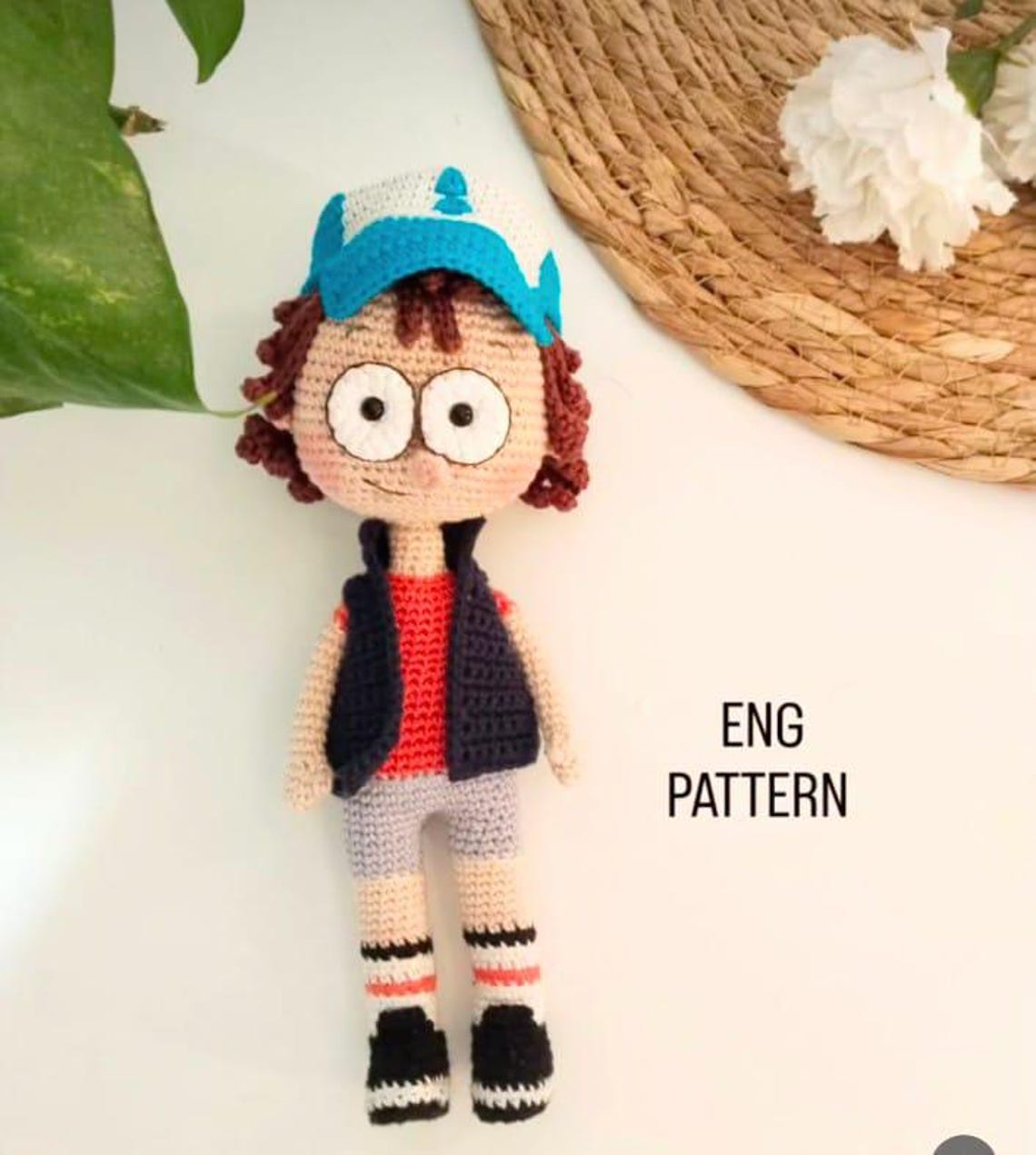 Dipper Amigurumi Doll Crochet Pattern: Wireframe Tutorial (PDF Download ...