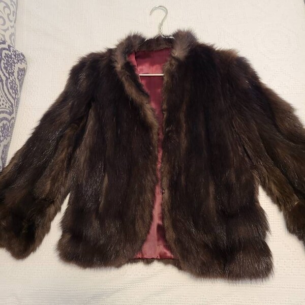 Vintage Fur Jacket - Etsy