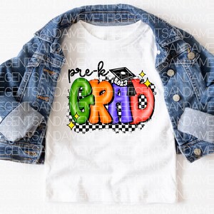 Pre Kindergarten Graduation PNG Design Pre-k Grad Designs - Etsy