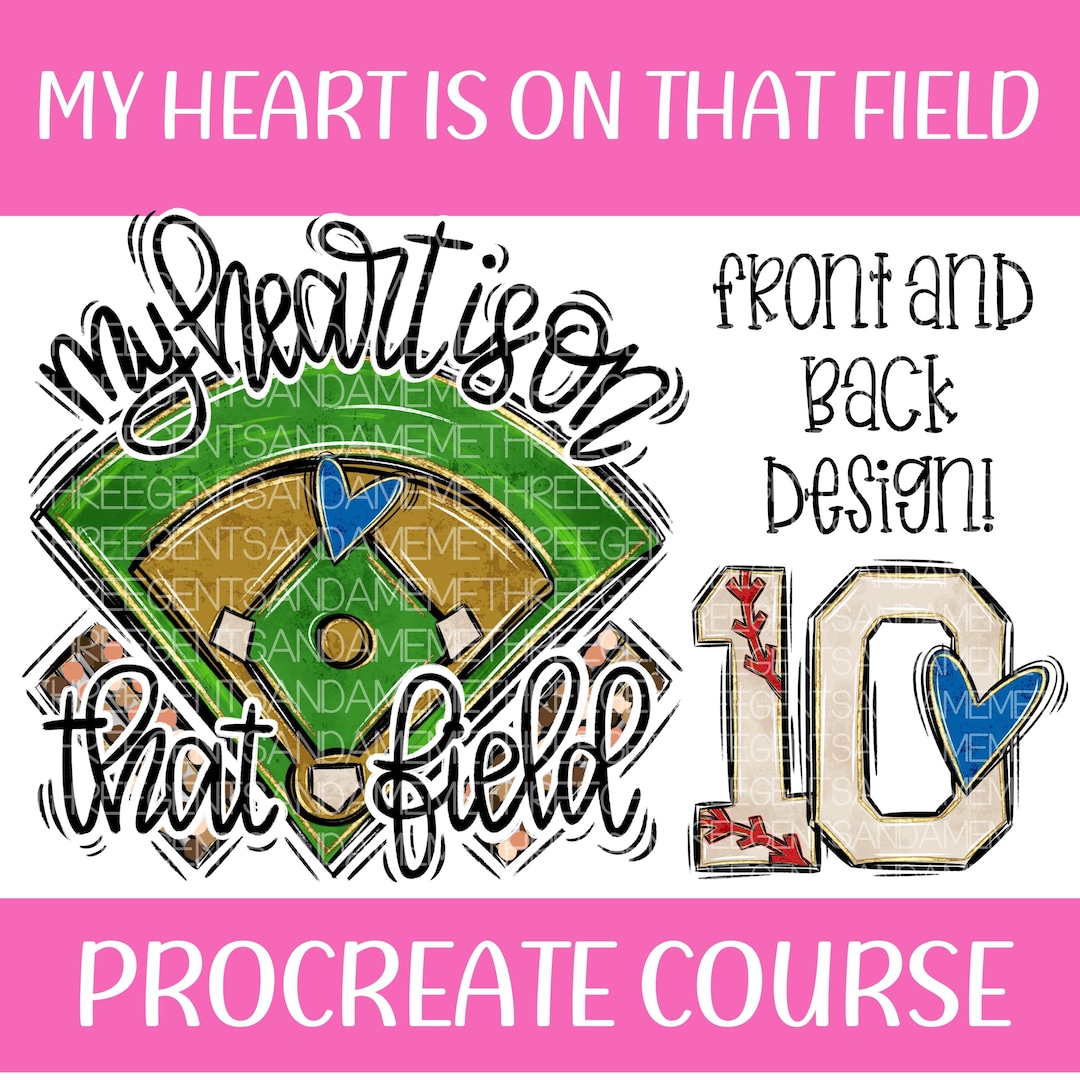 Make a Baseball Design in Procreate, Baseball Procreate Course ...