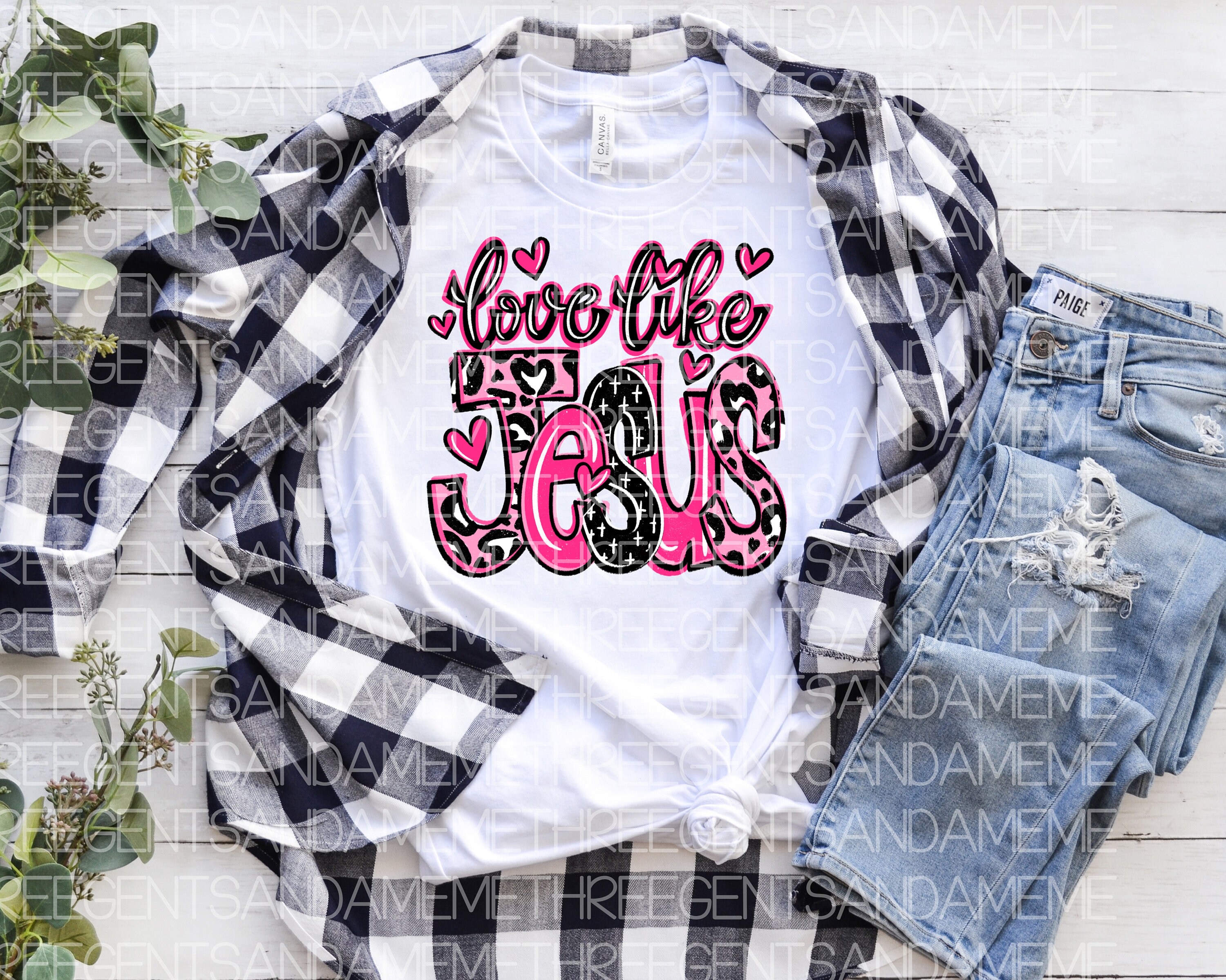 Love Like Jesus PNG File Valentines Day Christian - Etsy