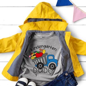 Kindergarten Dude, Dump Truck, Back to School PNG Clipart, 1st Day of ...