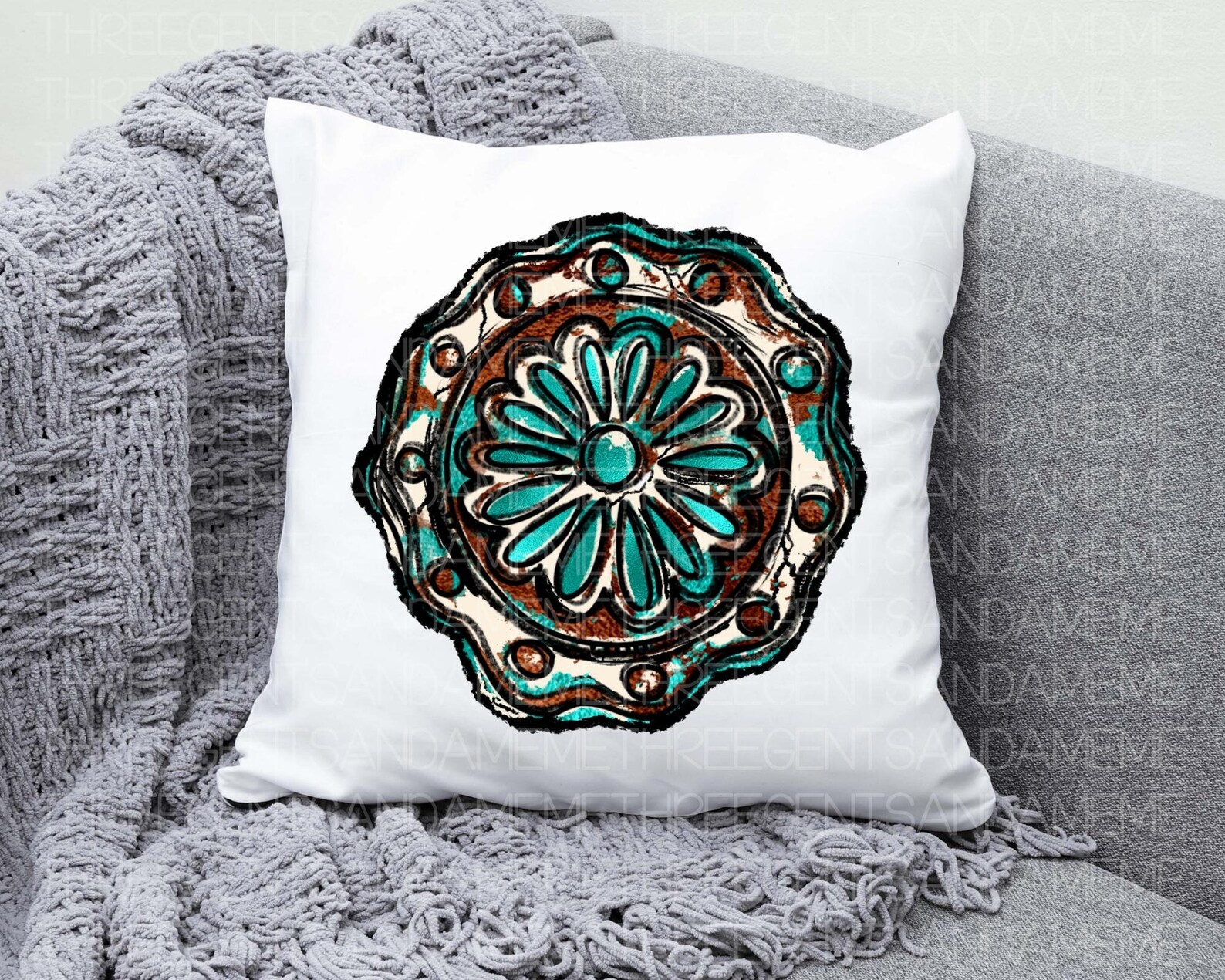 Turquoise Western Concho PNG Design Stock Show Clipart - Etsy