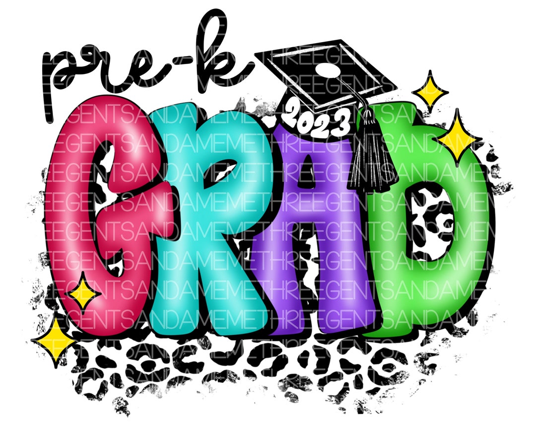 Pre Kindergarten Graduation PNG Design Pre-k Grad Designs - Etsy