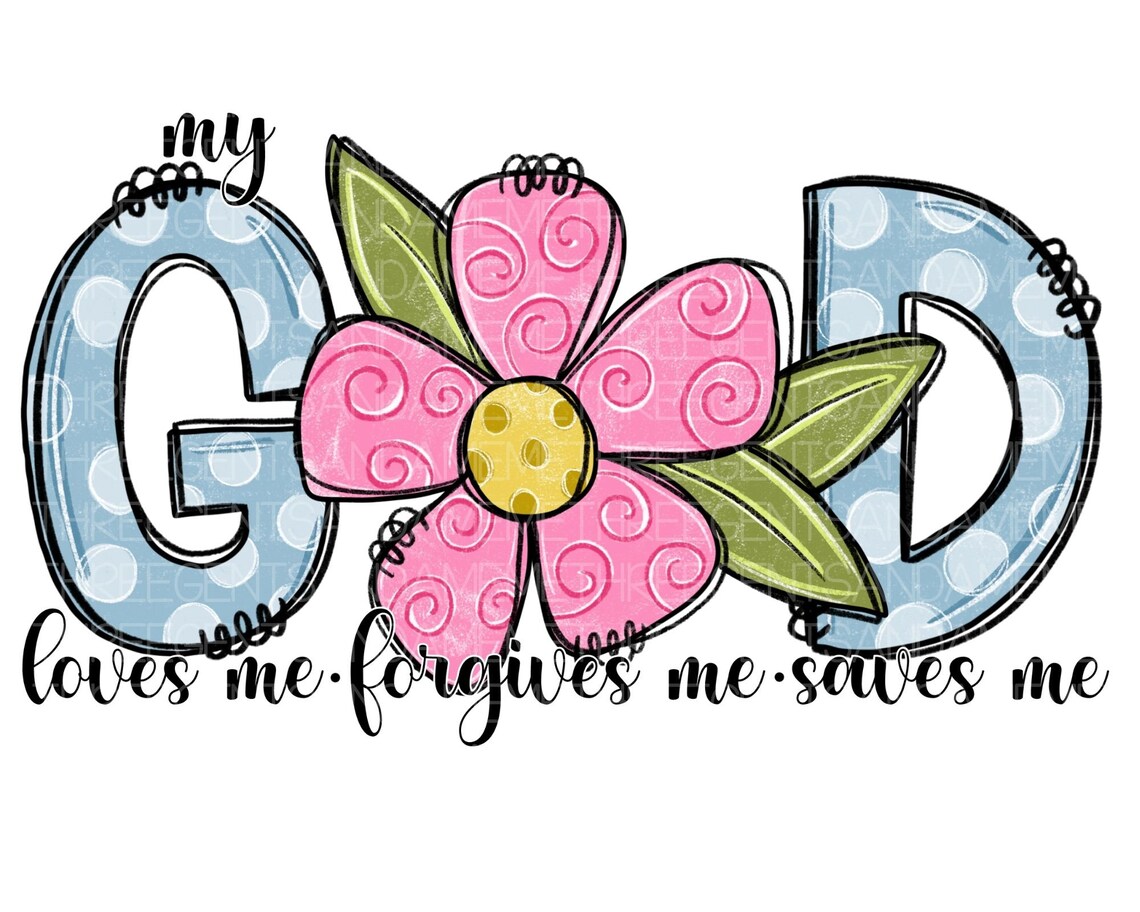 God DTF Transfer Printable PNG Saved Christian Sublimation - Etsy