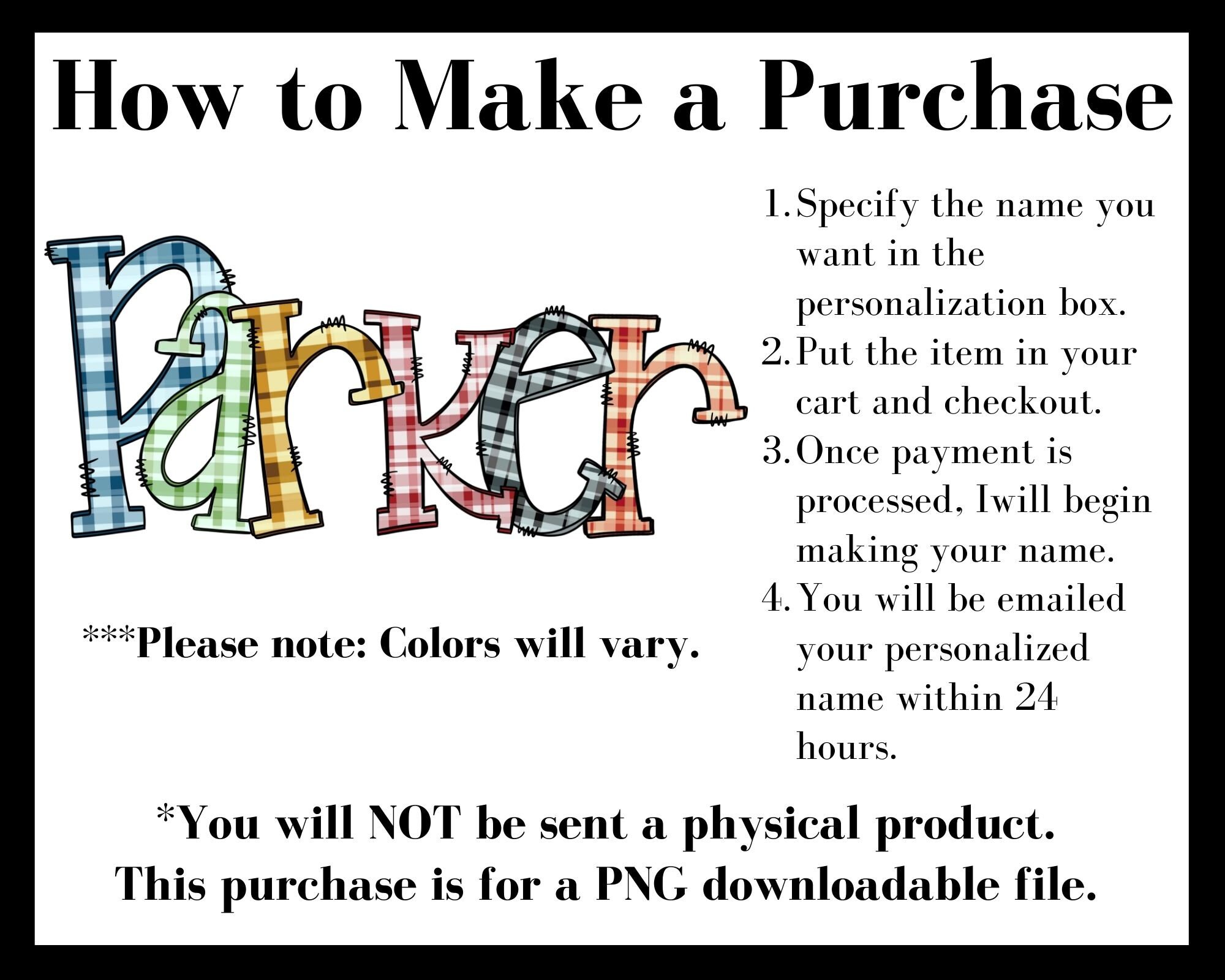 Personalized Name PNG for Kids Hand Drawn Baby Shower PNG - Etsy