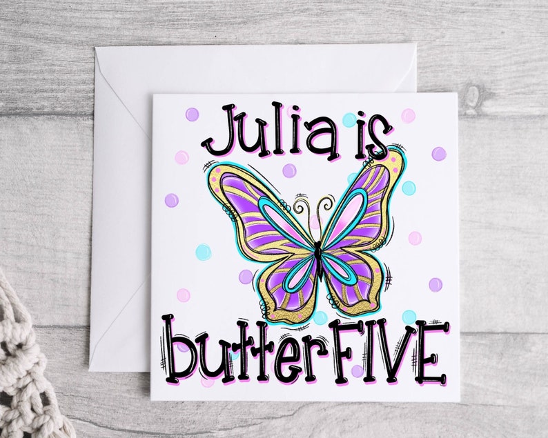 Turning Five Birthday Design Instant Digital Download PNG, Hand Drawn T ...