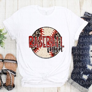 Baseball Mom Cheetah Print Design, Baseball Png, Leopard Baseball ...
