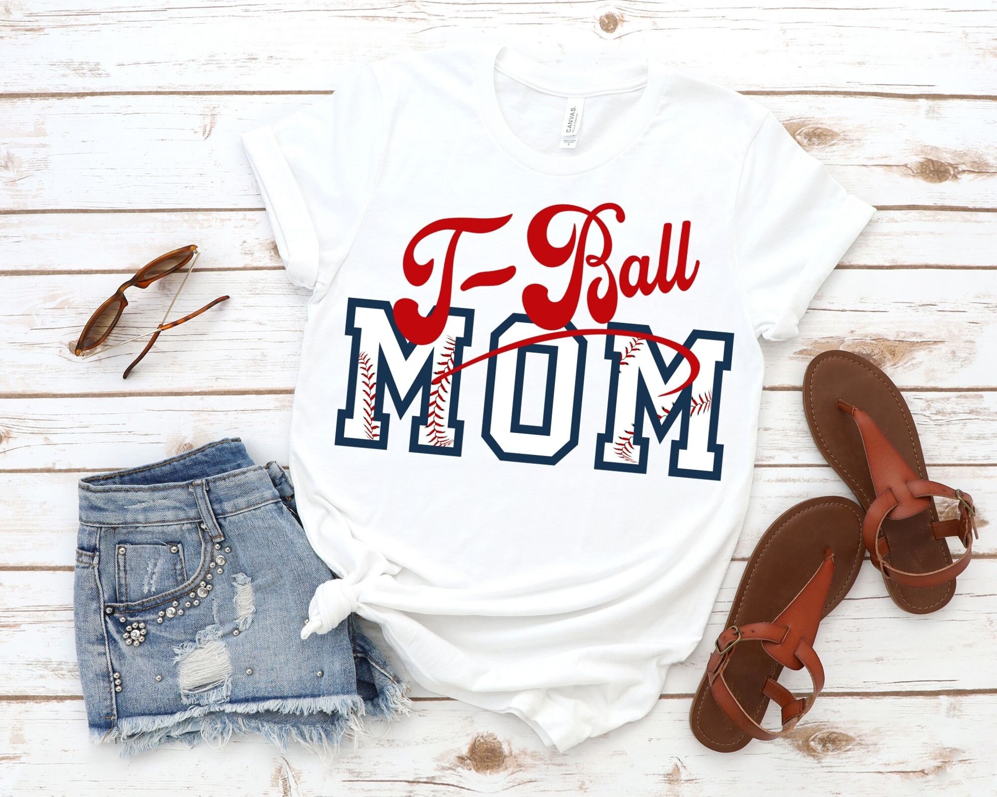 T-Ball Shirt Design T-Ball Mom Baseball Clipart Transparent | Etsy
