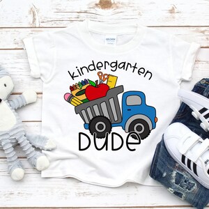 Kindergarten Dude, Dump Truck, Back to School PNG Clipart, 1st Day of ...
