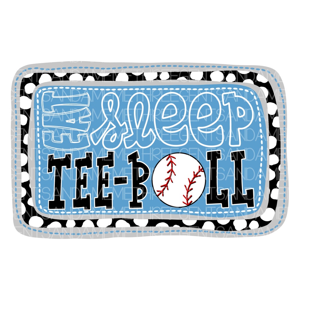 Custom T-ball Printable, Instant Digital Download PNG, Hand Drawn ...