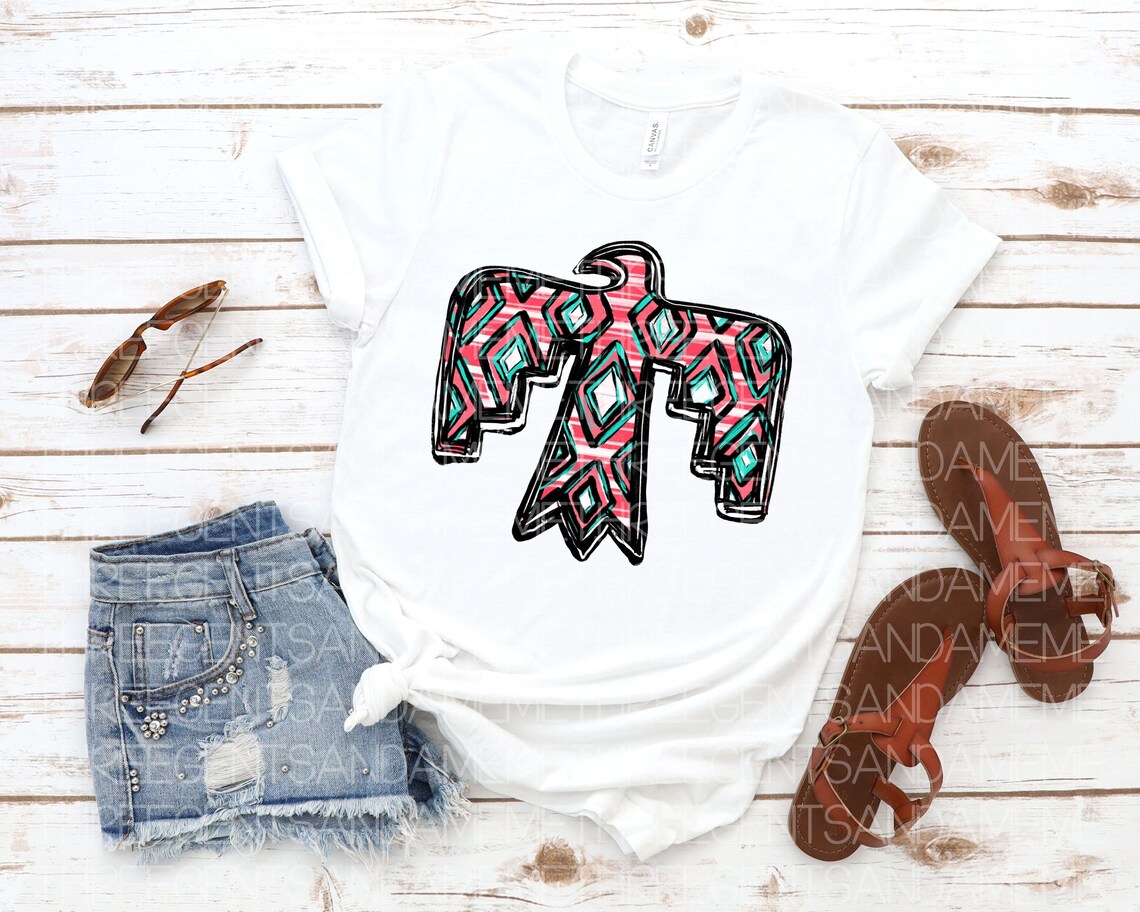 Hand-drawn Thunderbird Printable Transfer PNG Boho Png - Etsy