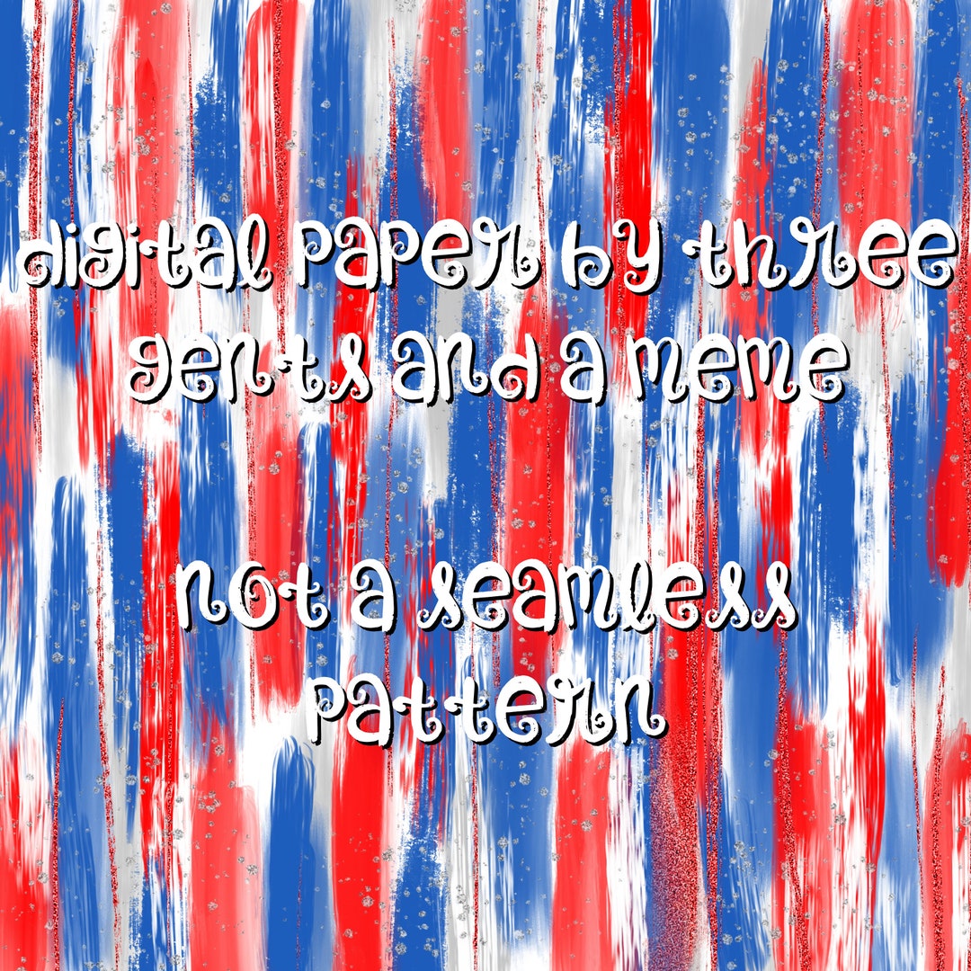 Fourth of July Digital Paper, 4th of July Digital Paper Design for ...