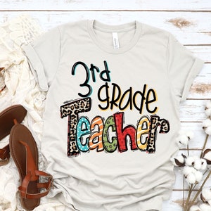 3rd Grade Teacher Instant Digital Download, PNG for Sublimation ...