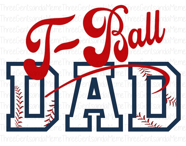 T-ball Shirt Design, T-ball Dad, Baseball Clipart, Transparent PNG for ...