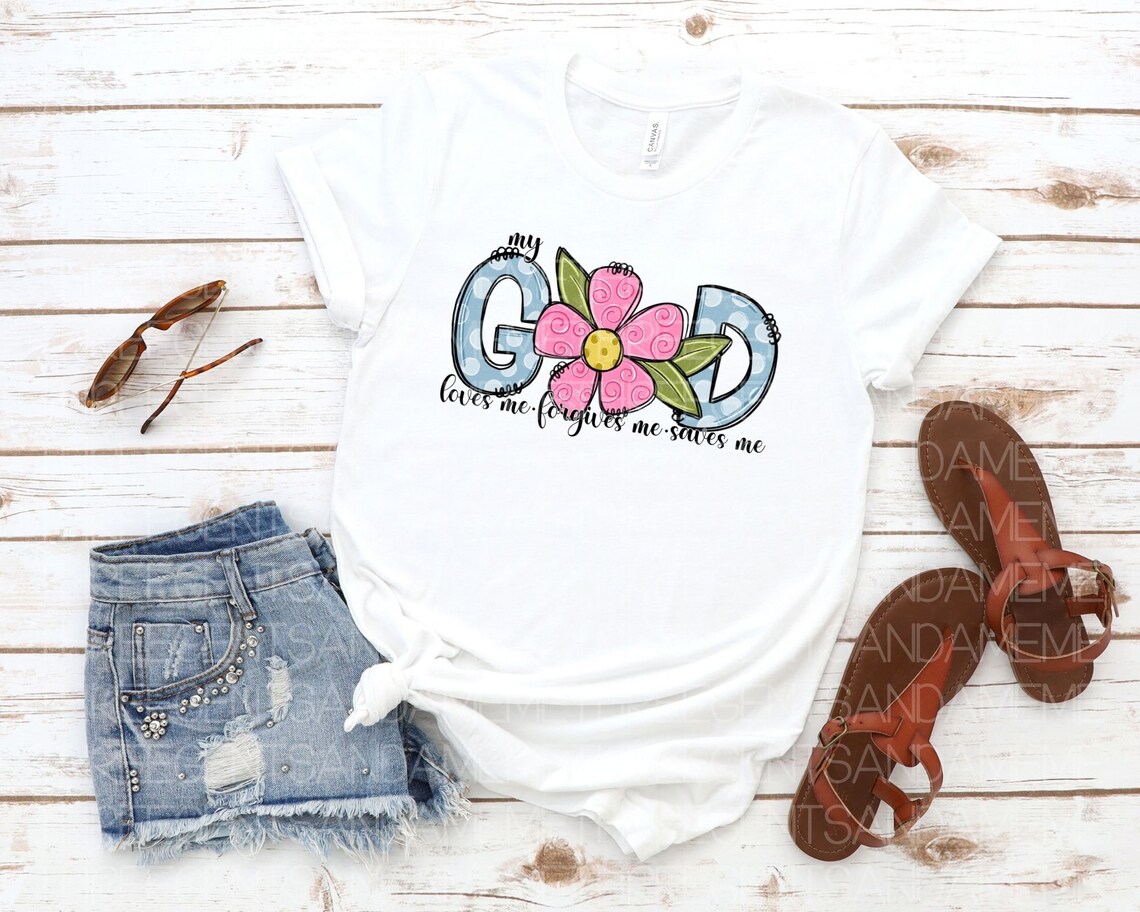 God DTF Transfer Printable PNG Saved Christian Sublimation - Etsy