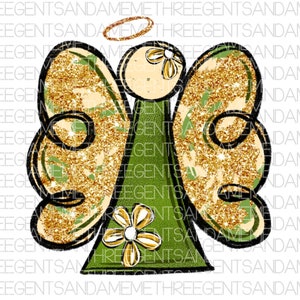 Angel Sublimation Design, Hand Drawn Faith PNG, Instant Digital ...