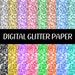 Glittery Digital PNG Paper, Sparkle Digital Downloads, Shiny Instant ...