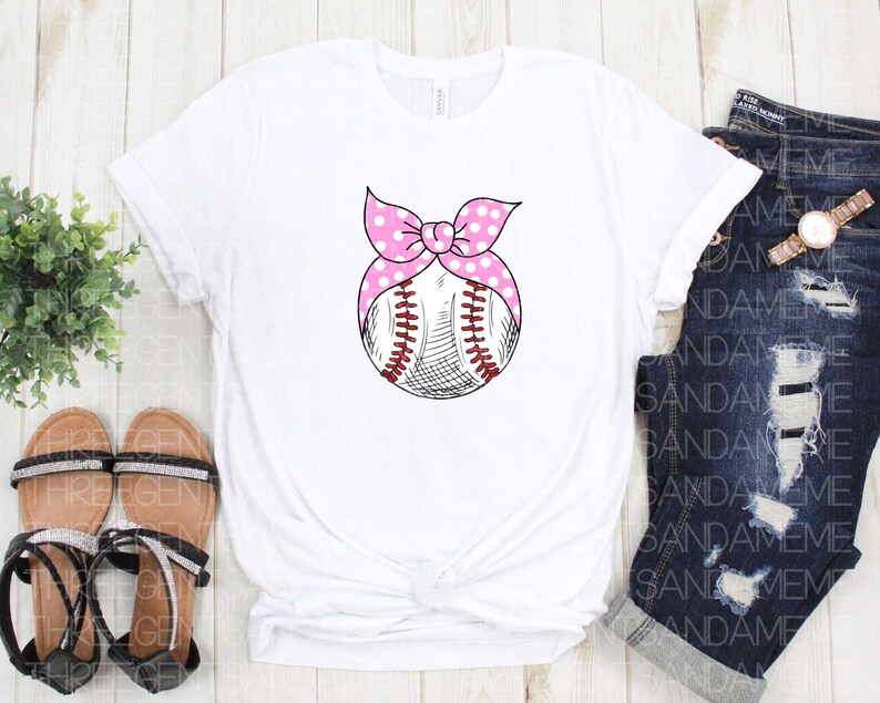 Pink Bandana With Baseball, Athletic PNG File, Sports Printable ...