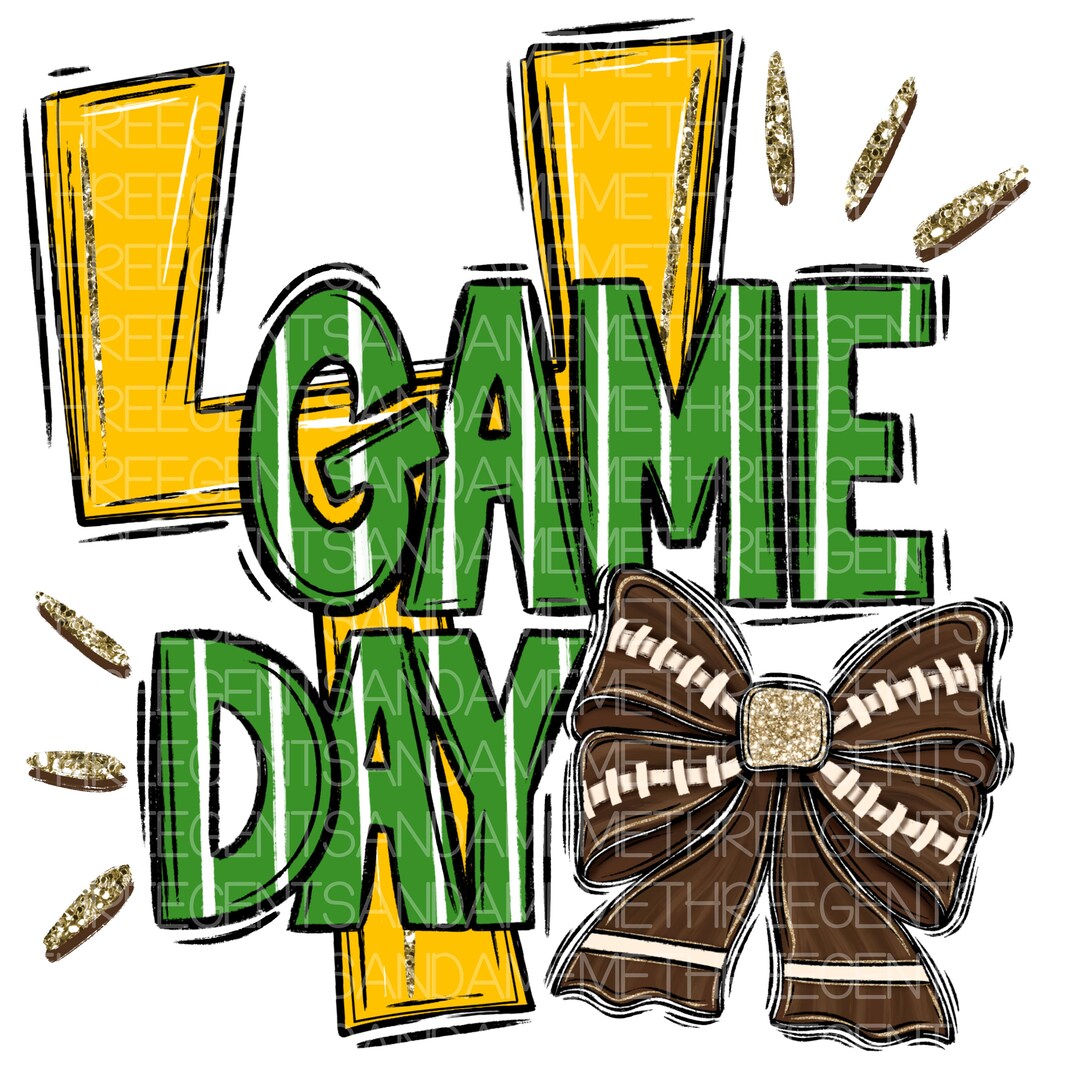 Game Day Coquette Bow Png, Custom Football Printable, Sports Digital ...