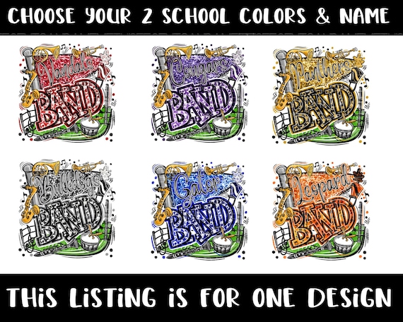 Custom Band Design Band Mom Png Sublimation Design Band - Etsy